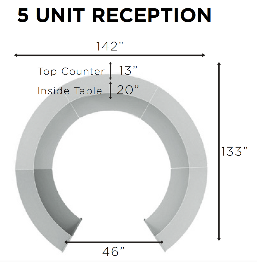 Modern Curved Reception Prefab – Welcome Center Furniture by ...