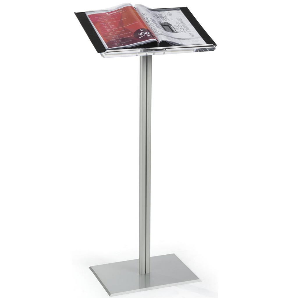 Basic Lectern with Silver Aluminum Post and Base – Welcome Center ...