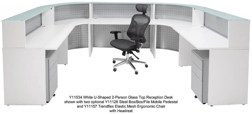 2 Person Reception Desk Office, Salon & Retail Reception Desks | Front